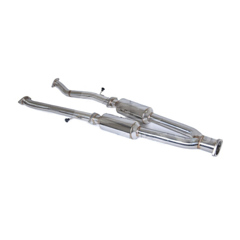 Extreme Online Store 2017-2022 Infiniti Q50 2WD 2.5in T304 Stainless Steel Resonated Mid Pipe ...