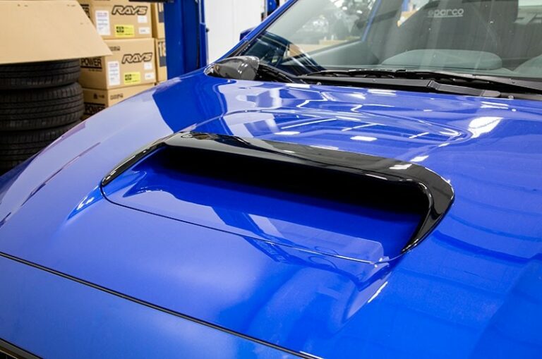 OLM 2015-2021 Subaru WRX / STI V1.1 Carbon Fiber Hood Scoop Extension ...