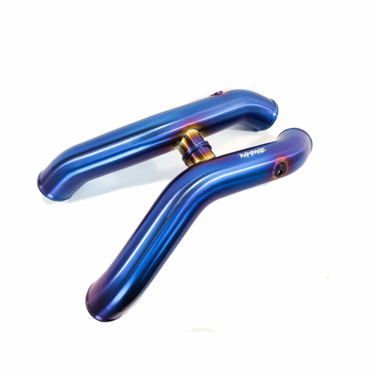 Rampage Fabrication 2009-2021 Nissan R35 GT-R 3″ Titanium Upper Charge Piping - BCB Performance