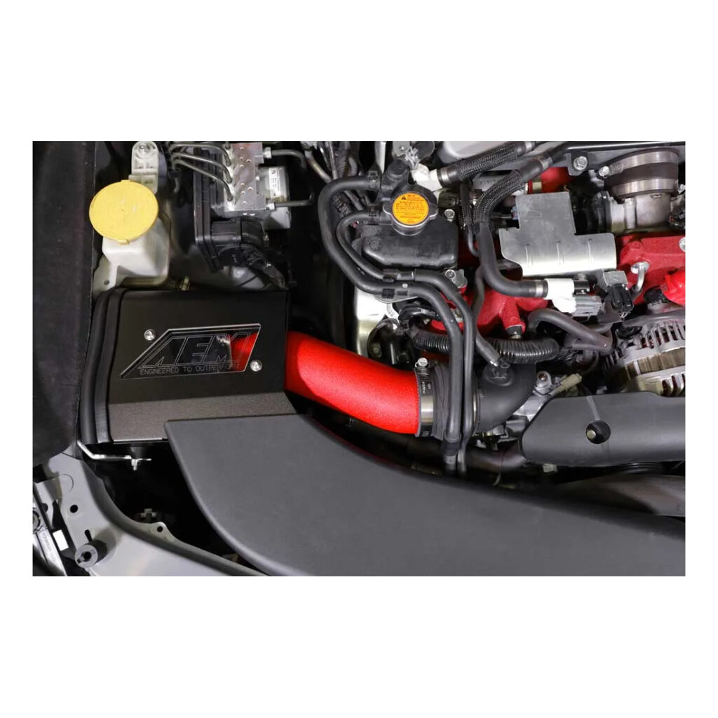 AEM 2019-2021 Subaru WRX / STI 2.5L Cold Air Intake - Wrinkle Red - BCB ...